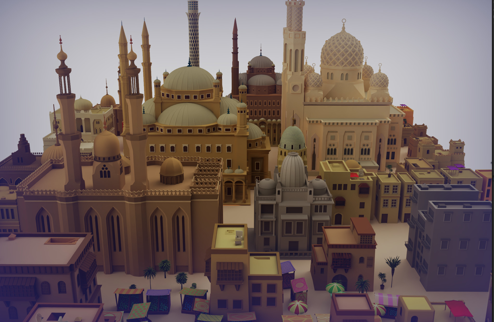 3D mosque cairo - TurboSquid 1519659