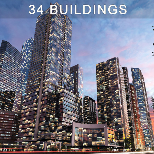 3d skyscrapers model