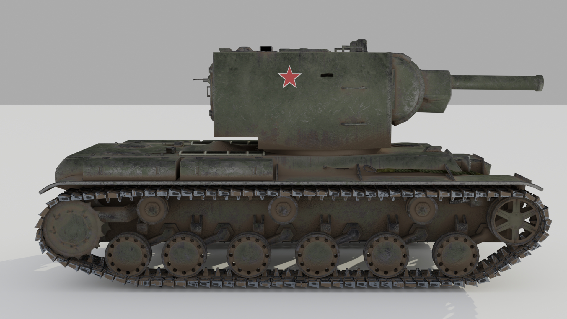 Tanque pesado soviético KV-2 Modelo 3D - TurboSquid 1442848