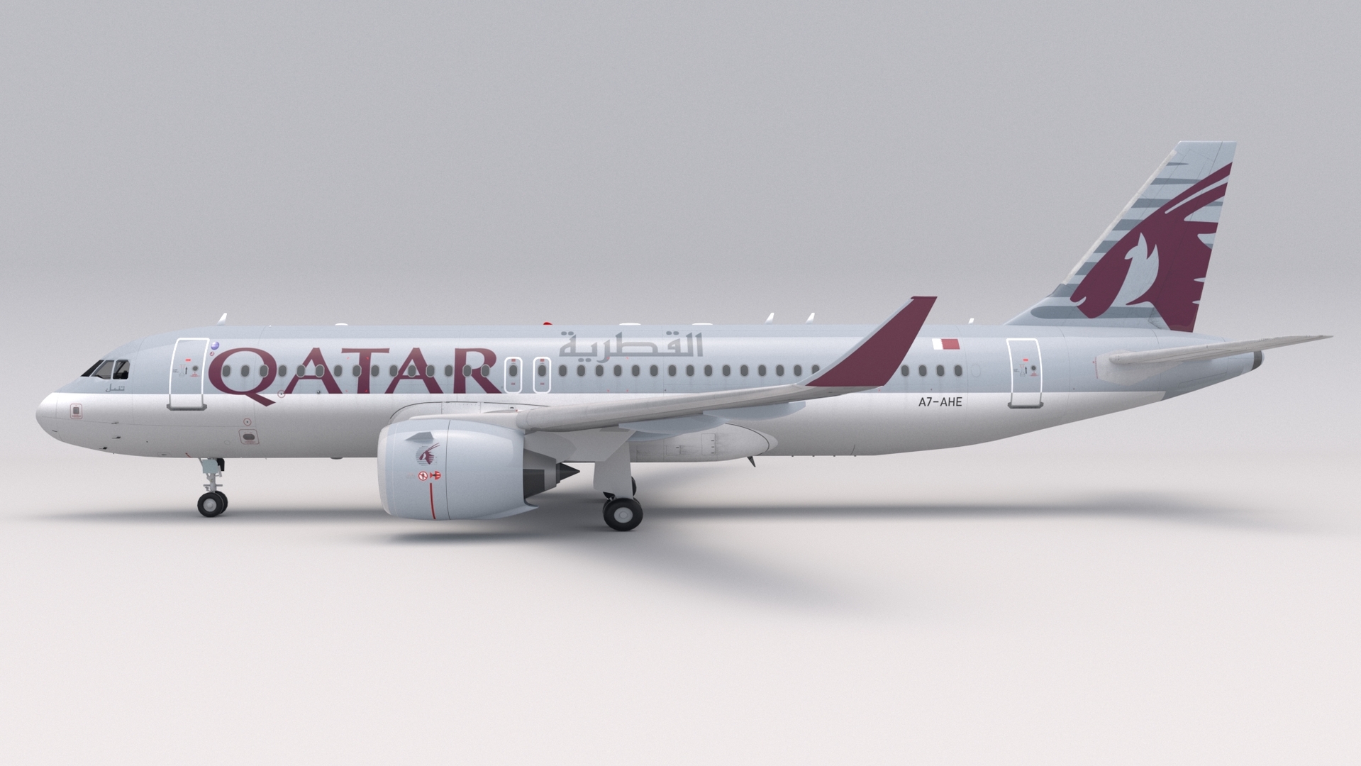 3D qatar airways a320 neo model - TurboSquid 1519859