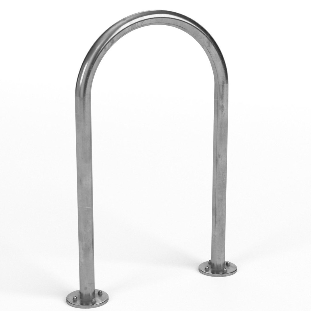 Inverted u bicycle rack model - TurboSquid 1520137