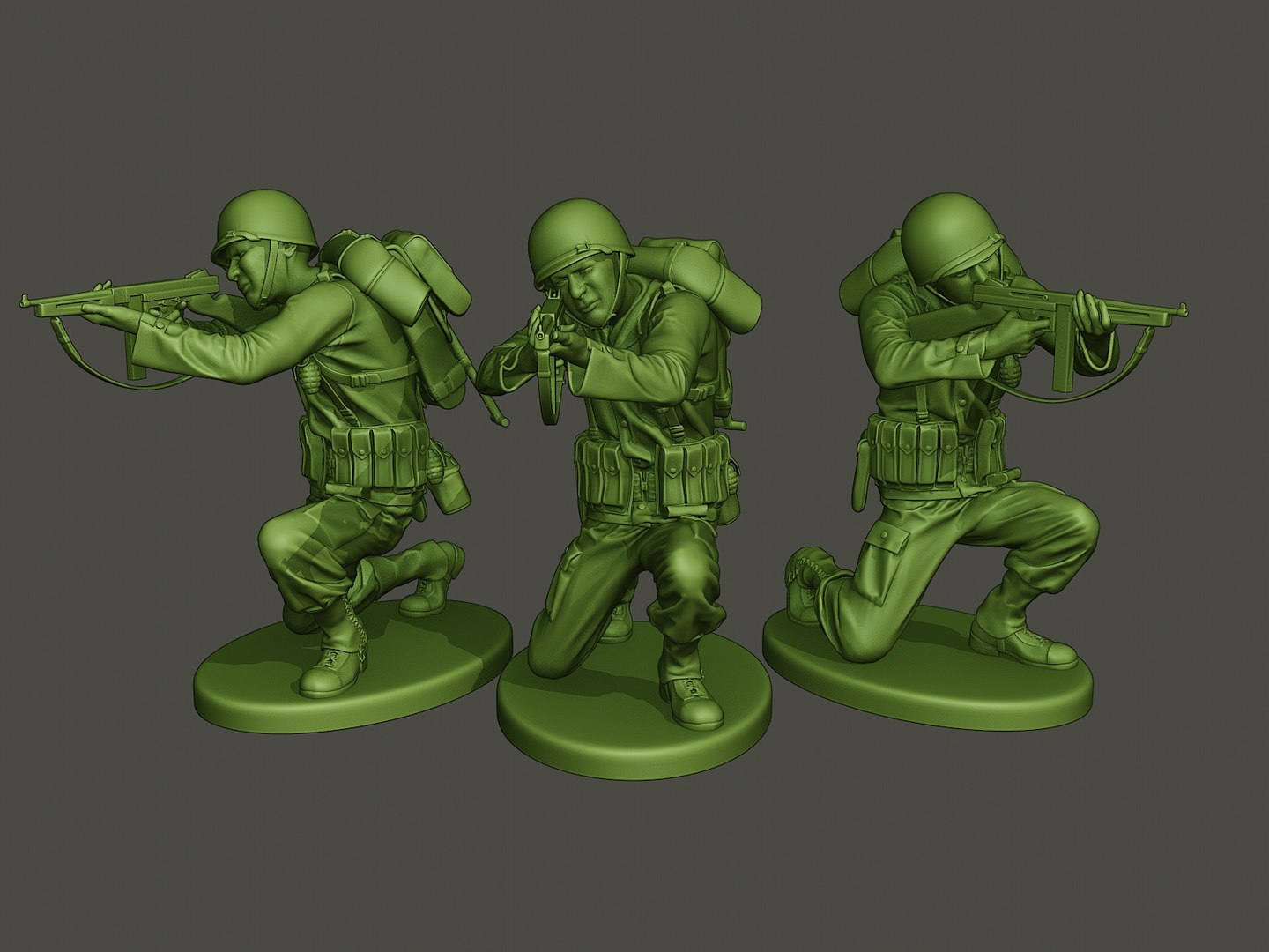 3D american soldier ww2 shooting model - TurboSquid 1404757