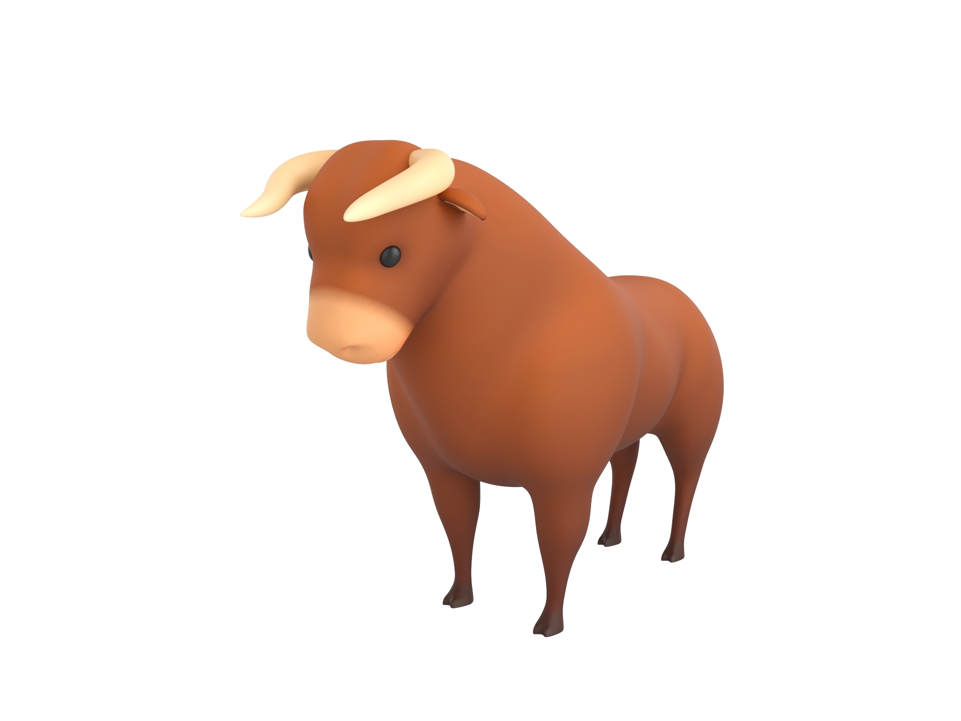 modelo 3d Toro de dibujos animados - TurboSquid 1520366
