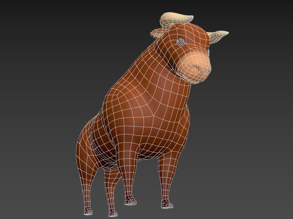 modelo 3d Toro de dibujos animados - TurboSquid 1520366
