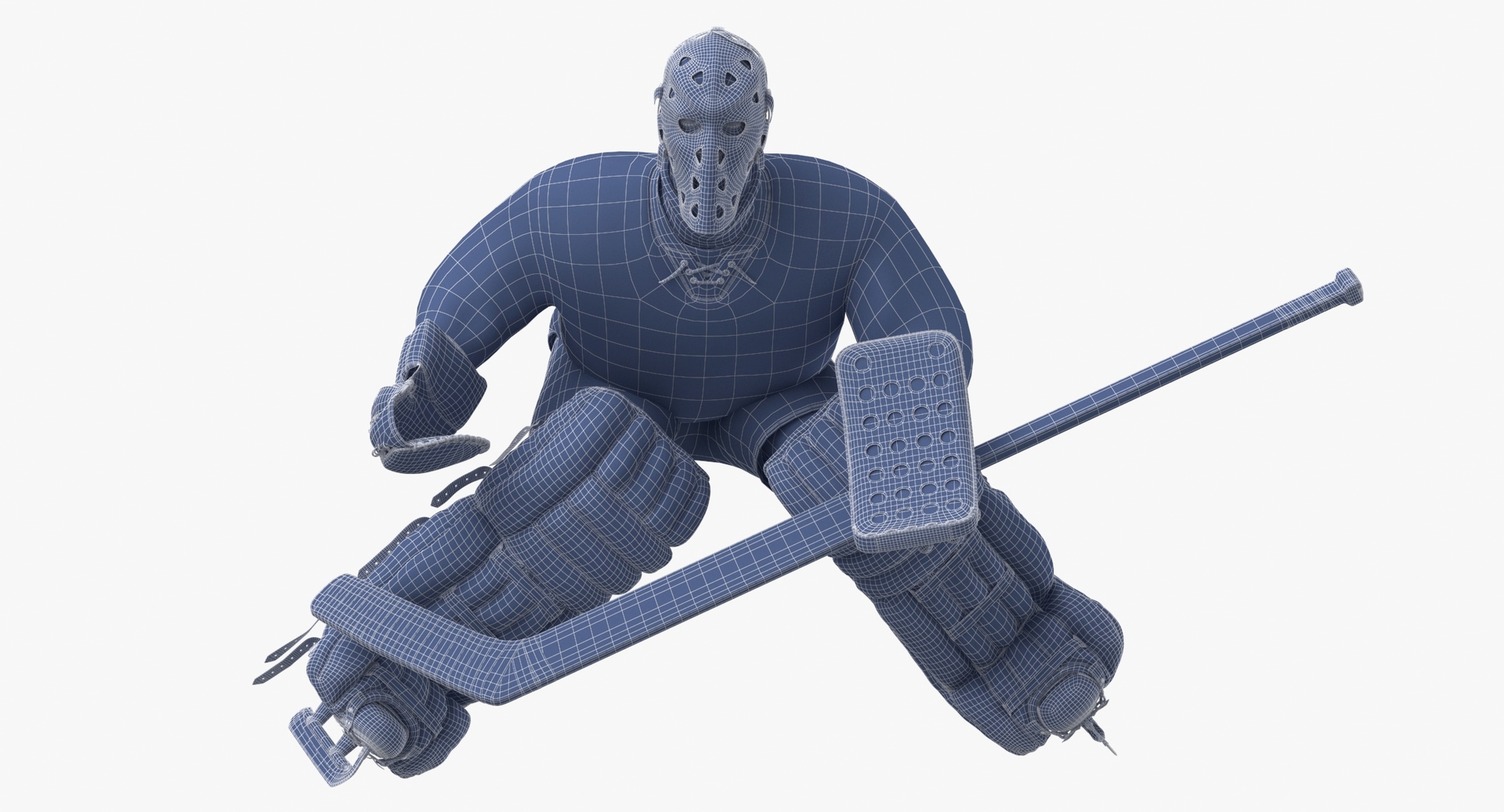 Ice Hockey Goalie Guarding Pose 3D 모델 - TurboSquid 1520451