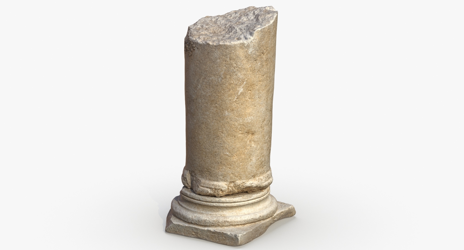 3D medieval stone column piece model - TurboSquid 1520437