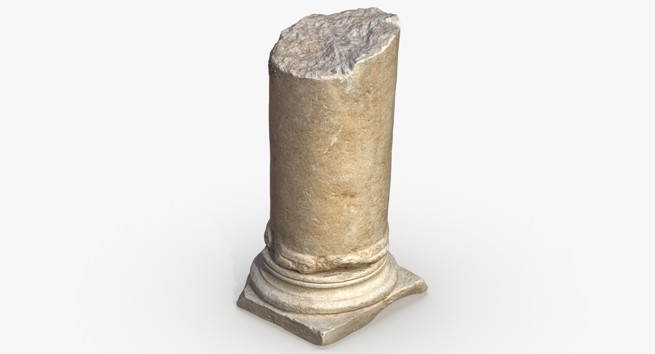 3D medieval stone column piece model - TurboSquid 1520437