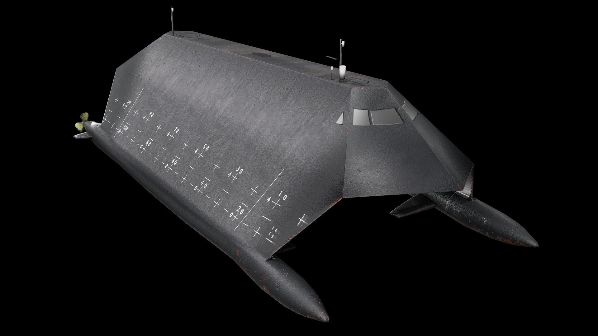 Sea shadow ix-529 lockheed 3D model - TurboSquid 1520507