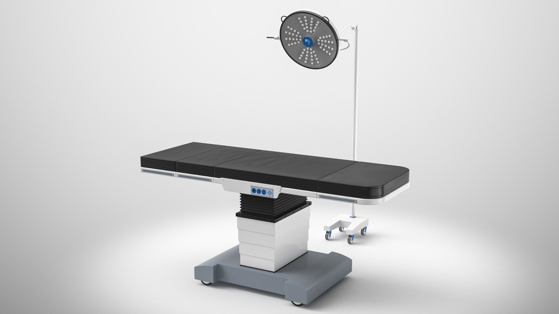 Operating table lights 3D model - TurboSquid 1520534