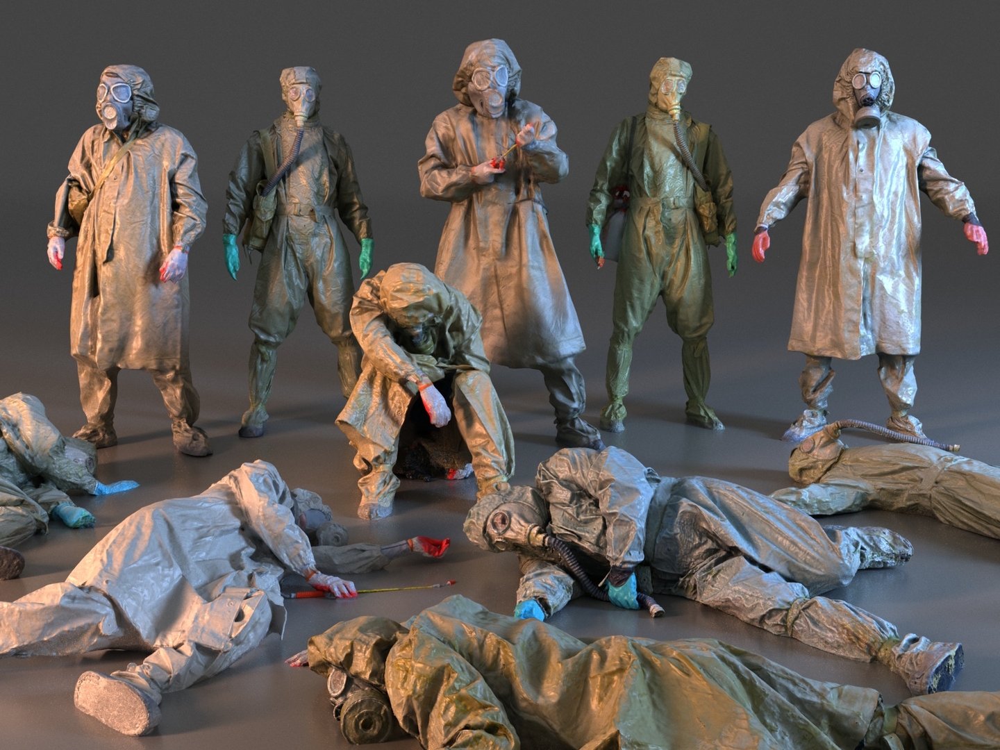 Dead chemical attack pack 3D model - TurboSquid 1520617
