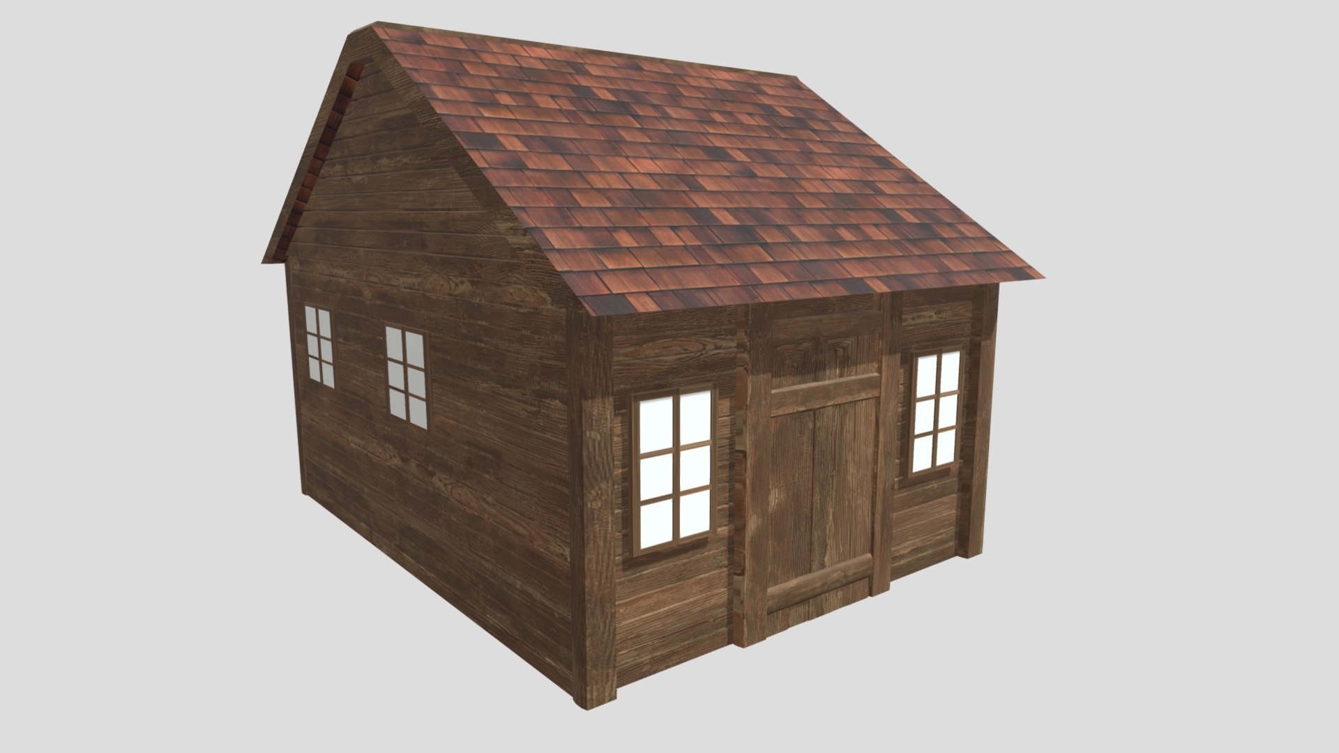 Wood cabin 3D model - TurboSquid 1520645