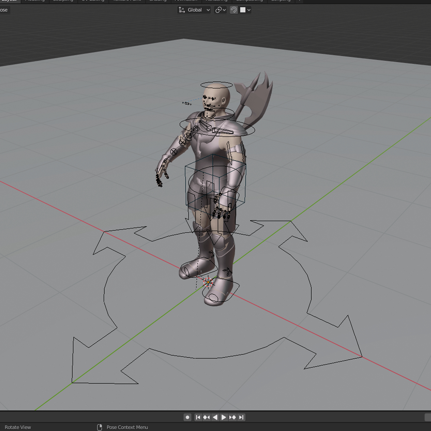 Character rigging 3D model - TurboSquid 1520836