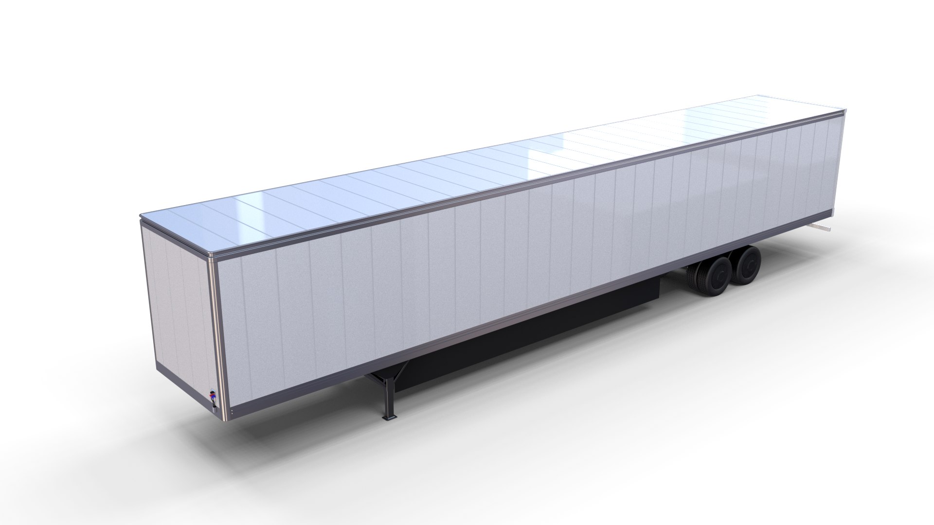 3D box semi trailer - TurboSquid 1520658