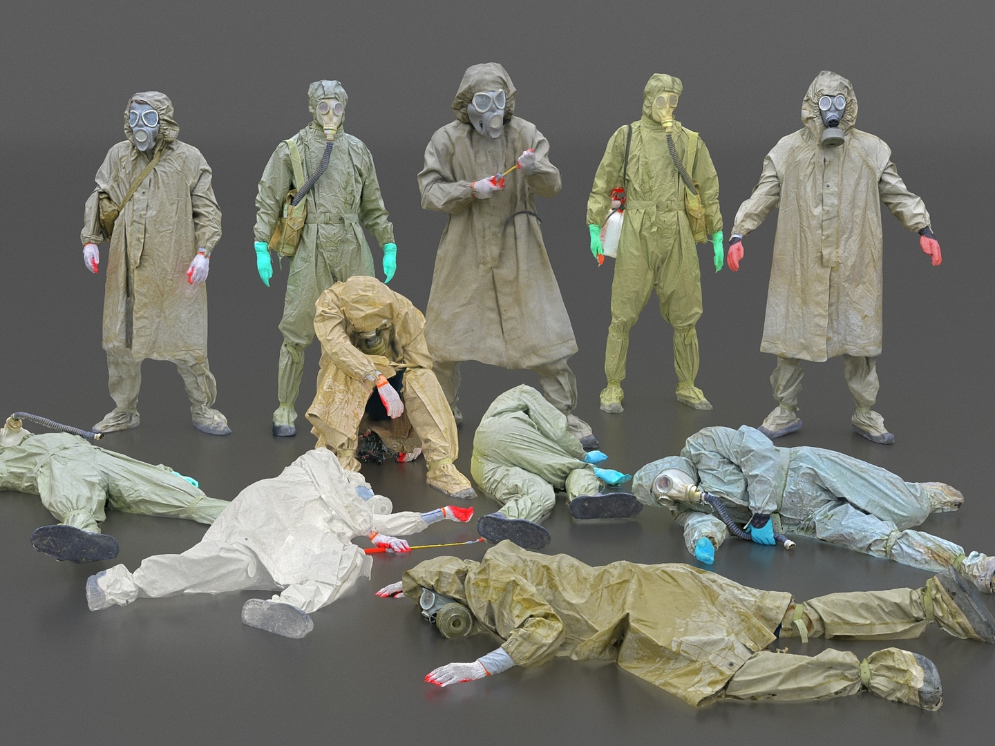 Dead chemical attack pack 3D model - TurboSquid 1520617