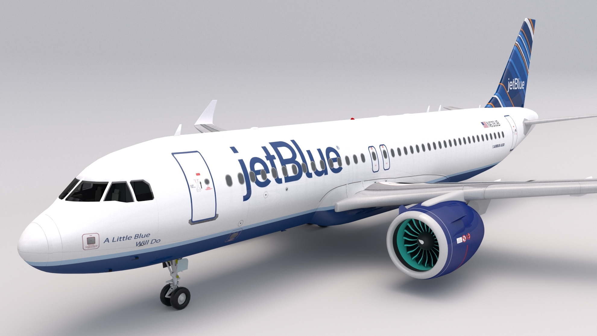 modèle 3D de JetBlue A320 NEO - TurboSquid 1520718