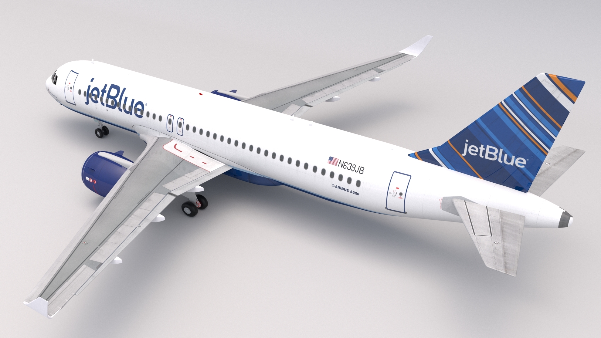 Jetblue a320 neo 3D model - TurboSquid 1520718