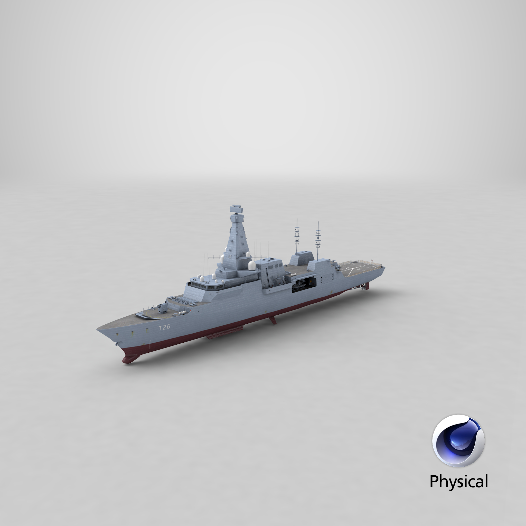 Type 26 frigate 3D model - TurboSquid 1222446