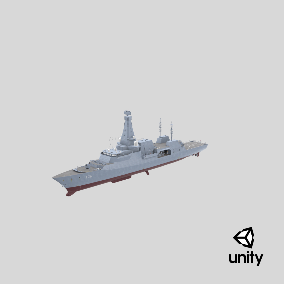 Type 26 frigate 3D model - TurboSquid 1222446