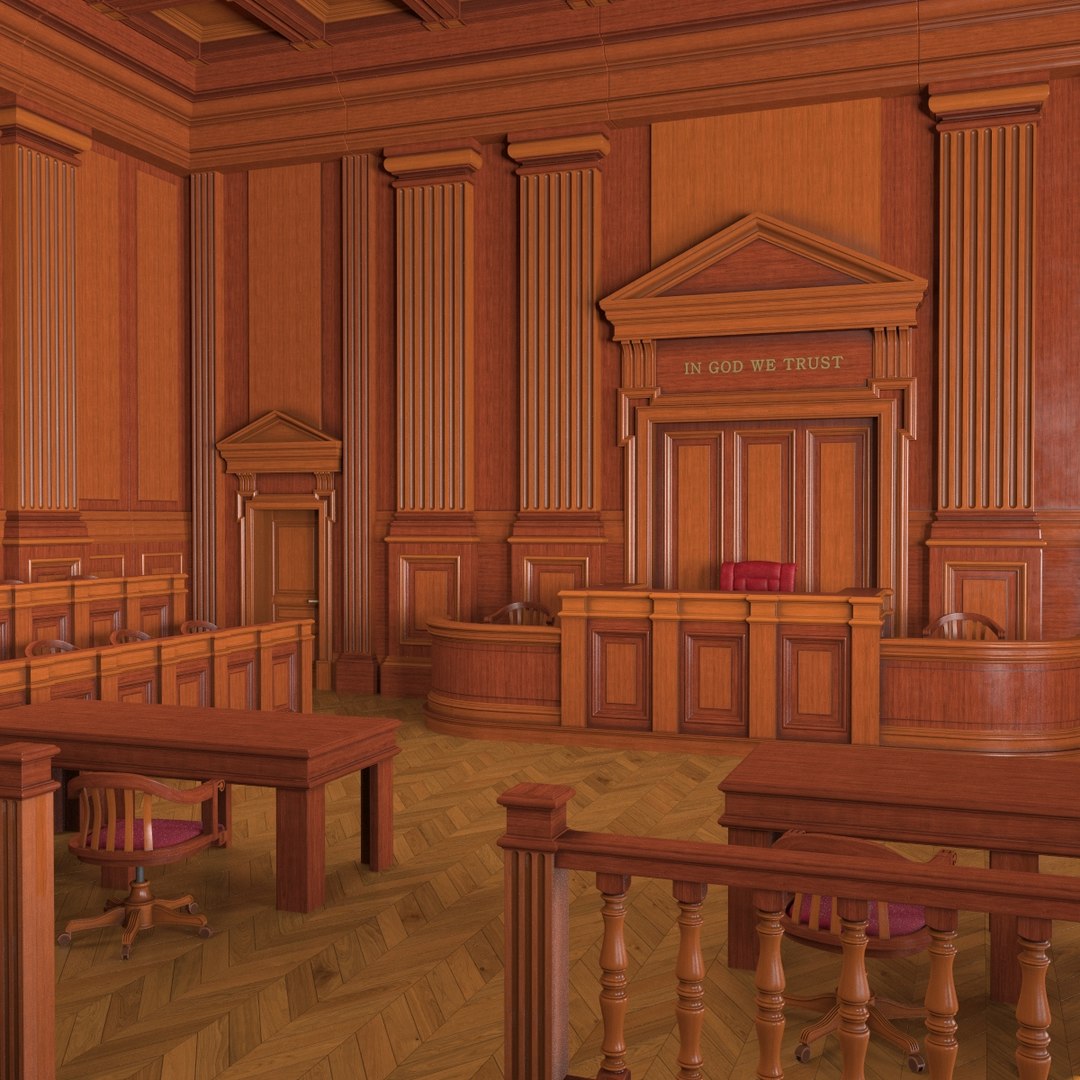 3D courtroom interior - TurboSquid 1520851