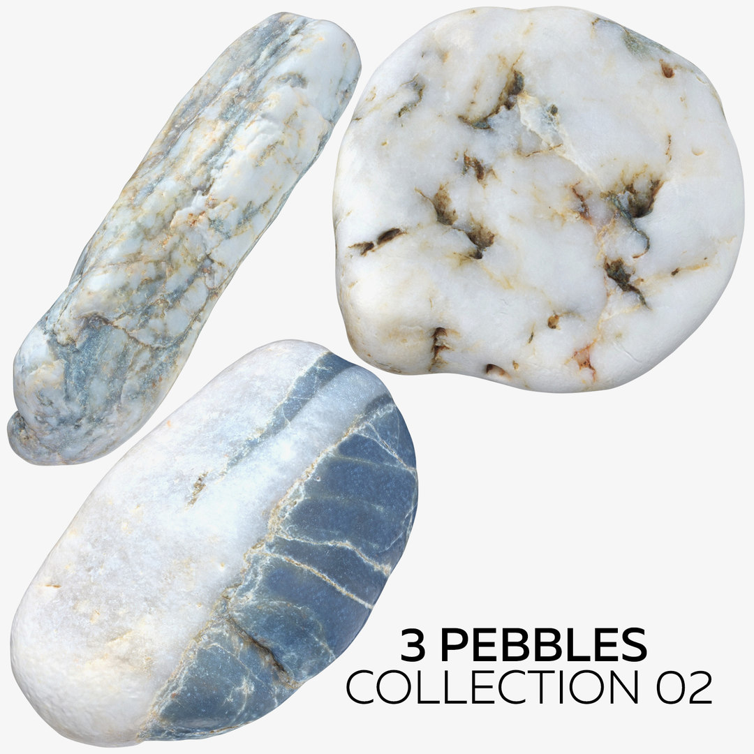 3D model 3 pebbles 02 - TurboSquid 1520848