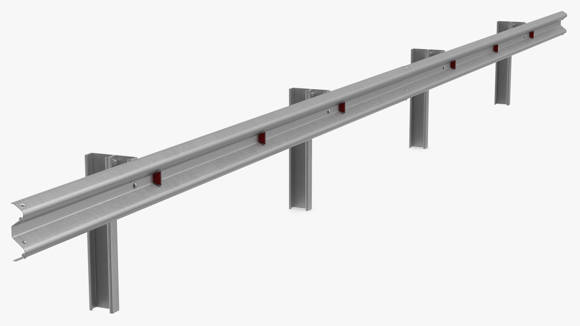 Modello 3D Metal Highway Guardrail - TurboSquid 1520987