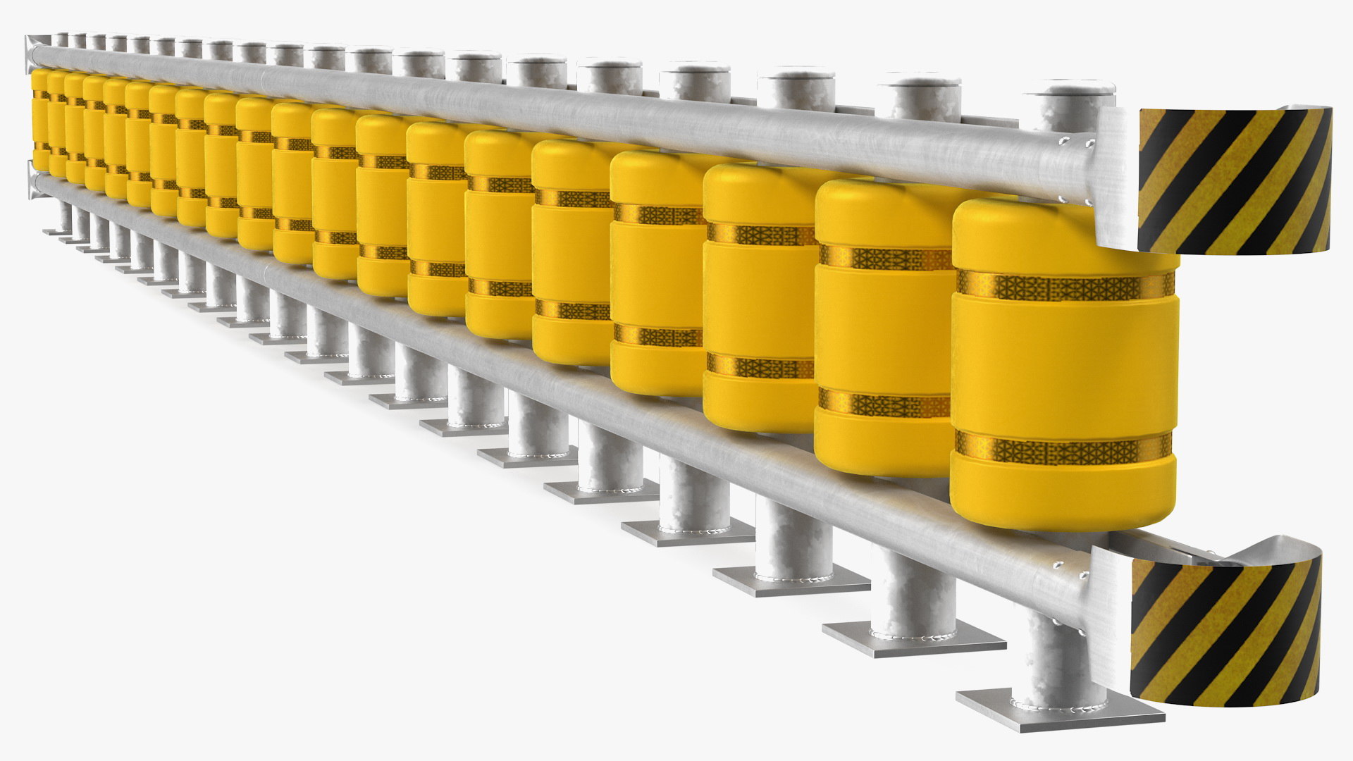 Safety roller barrier 3D - TurboSquid 1521005