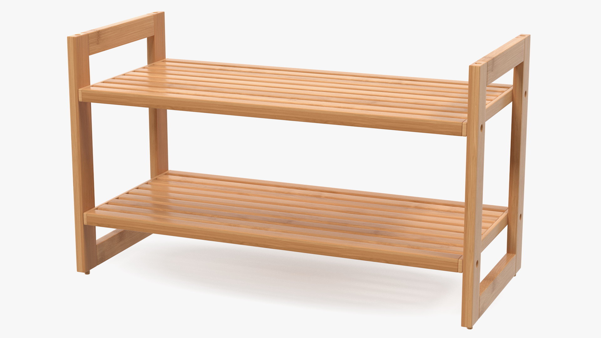Wooden stackable shoe rack 3D model - TurboSquid 1521117