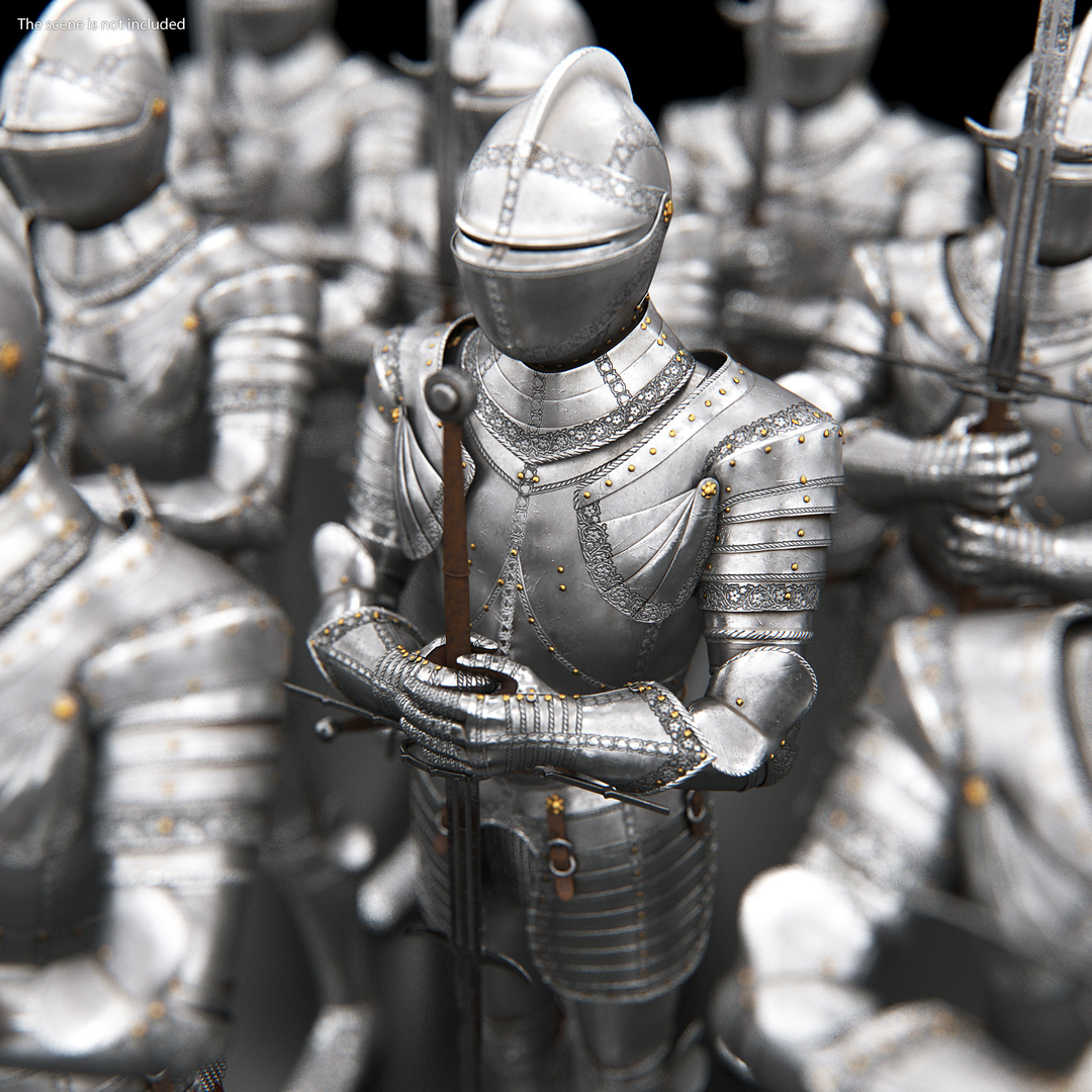 Medieval knight plate armor 3D model - TurboSquid 1521097
