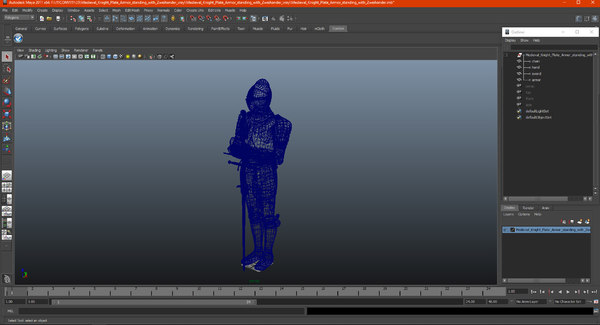 Medieval knight plate armor 3D model - TurboSquid 1521097