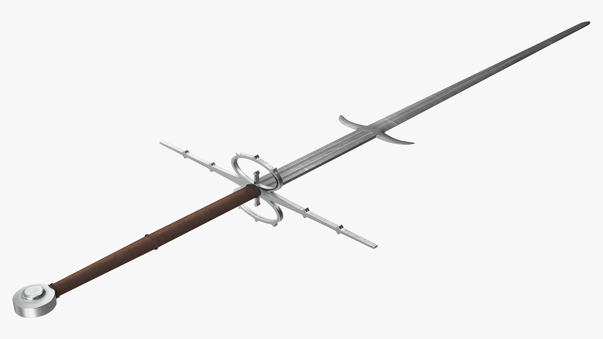 3D medieval zweihander two-handed sword model - TurboSquid 1521116