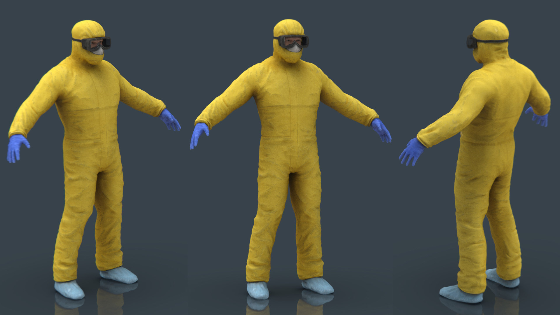 3D hazmat suit model - TurboSquid 1521075