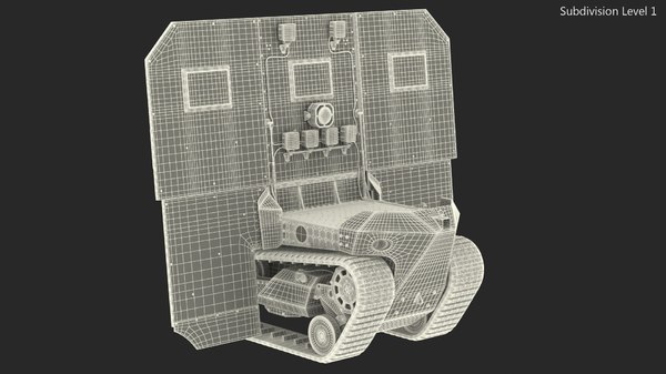 RBS1 SWAT BOT Robotyczna tarcza balistyczna Rigged Model 3D ...