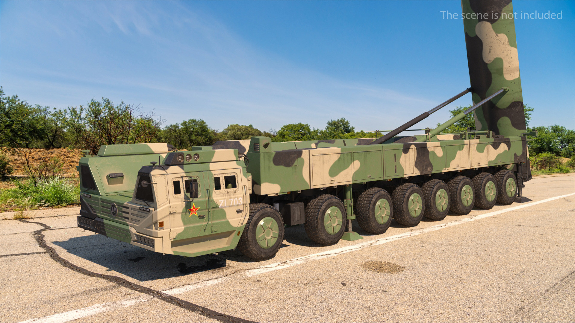 Dongfeng-41 icbm launch vehicle 3D model - TurboSquid 1521236