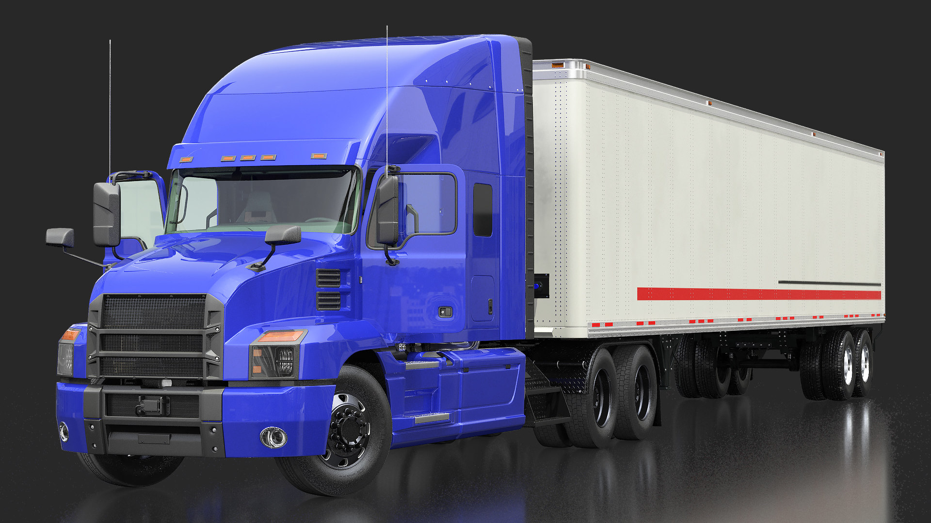 Semi Truck Trailer Generic 3D Model TurboSquid 1521259 Semi Truck Trailer Generic 3D Model TurboSquid 1521259