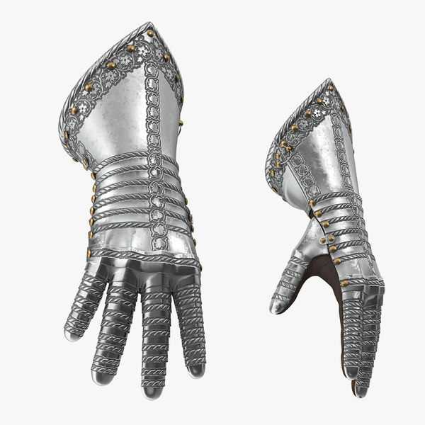 medieval gauntlet v3 3d model