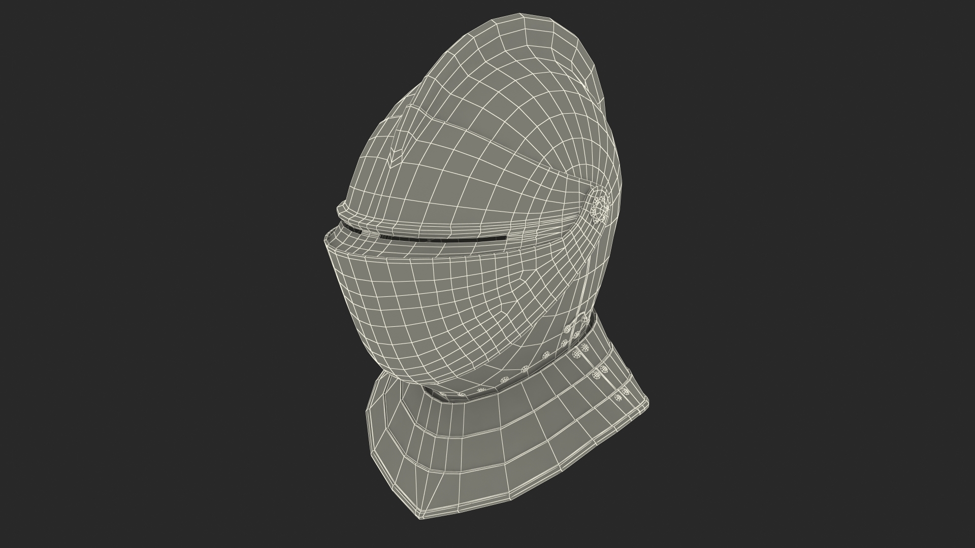 Medieval armet helmet 3D model - TurboSquid 1521249