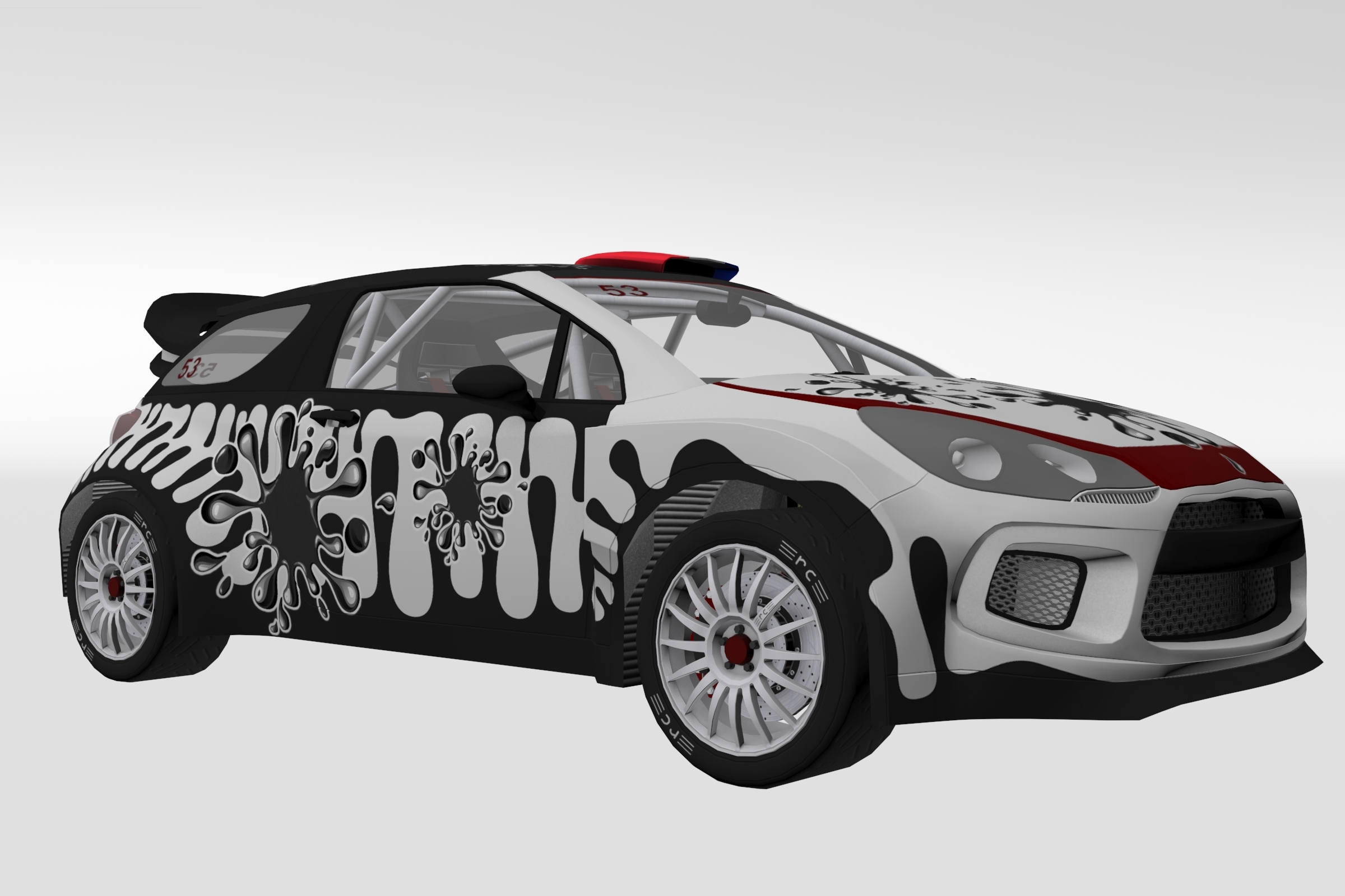 Custom design rally car model - TurboSquid 1521193