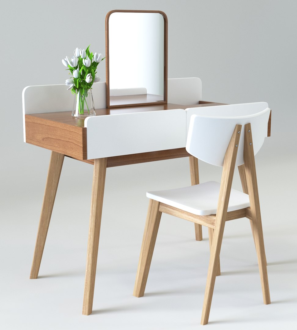 Elegant dressing table model - TurboSquid 1521226