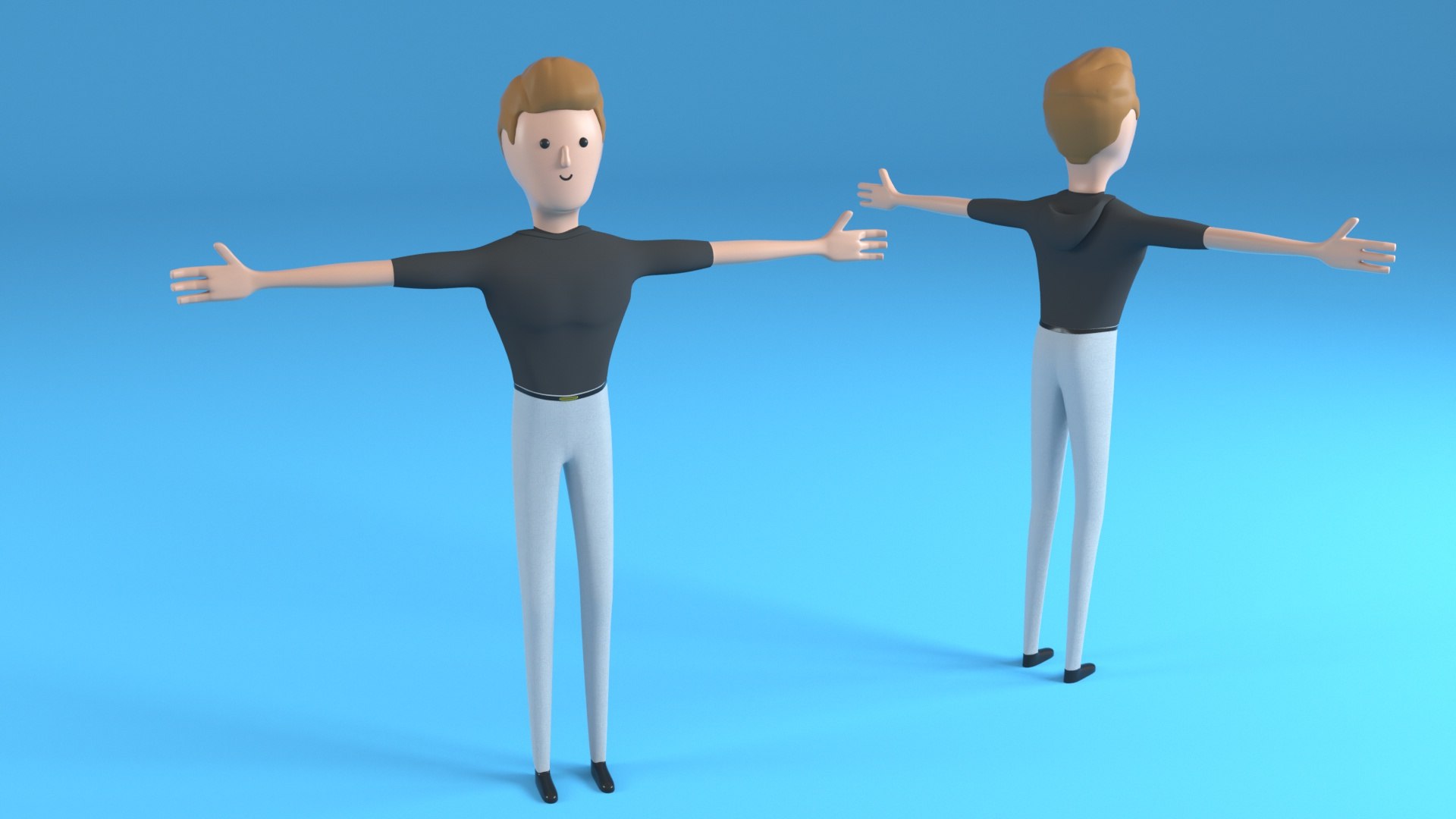 3D модель Мужской персонаж Чак - TurboSquid 1521289