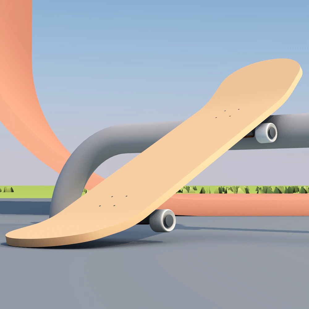 3D model skate park skateboard animation - TurboSquid 1521302