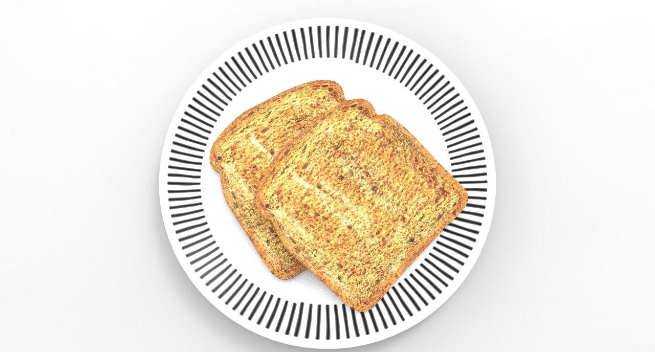 Bread food toast 3D model - TurboSquid 1521343