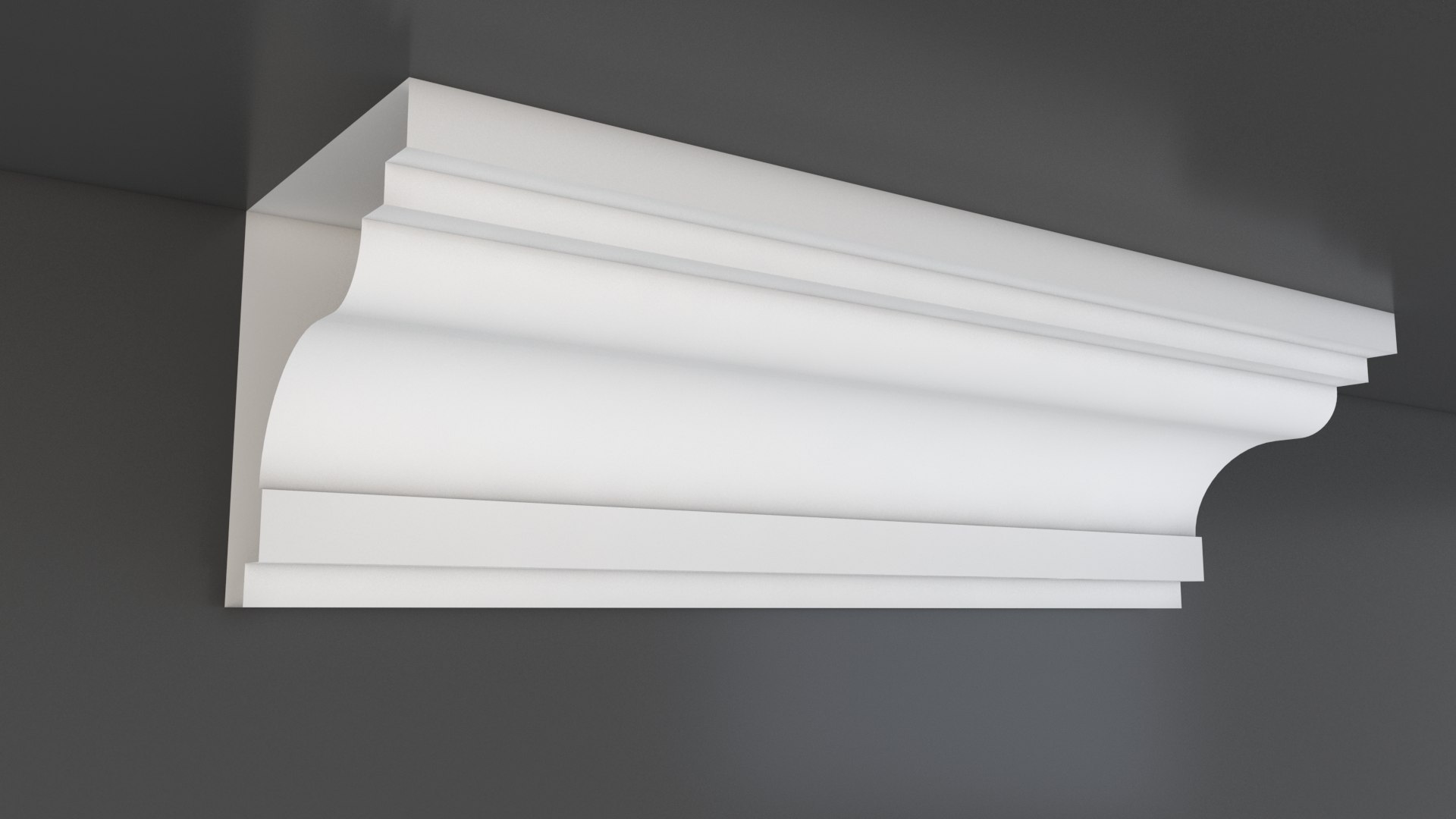 Cornice 65 straight 3D model - TurboSquid 1521367
