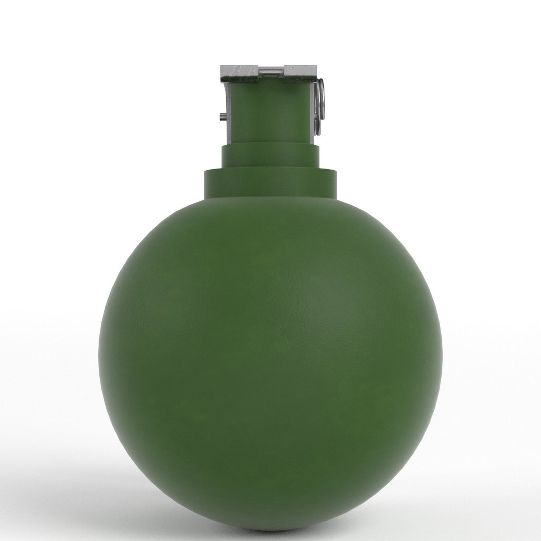 m67 fragmentation hand grenade 3d max