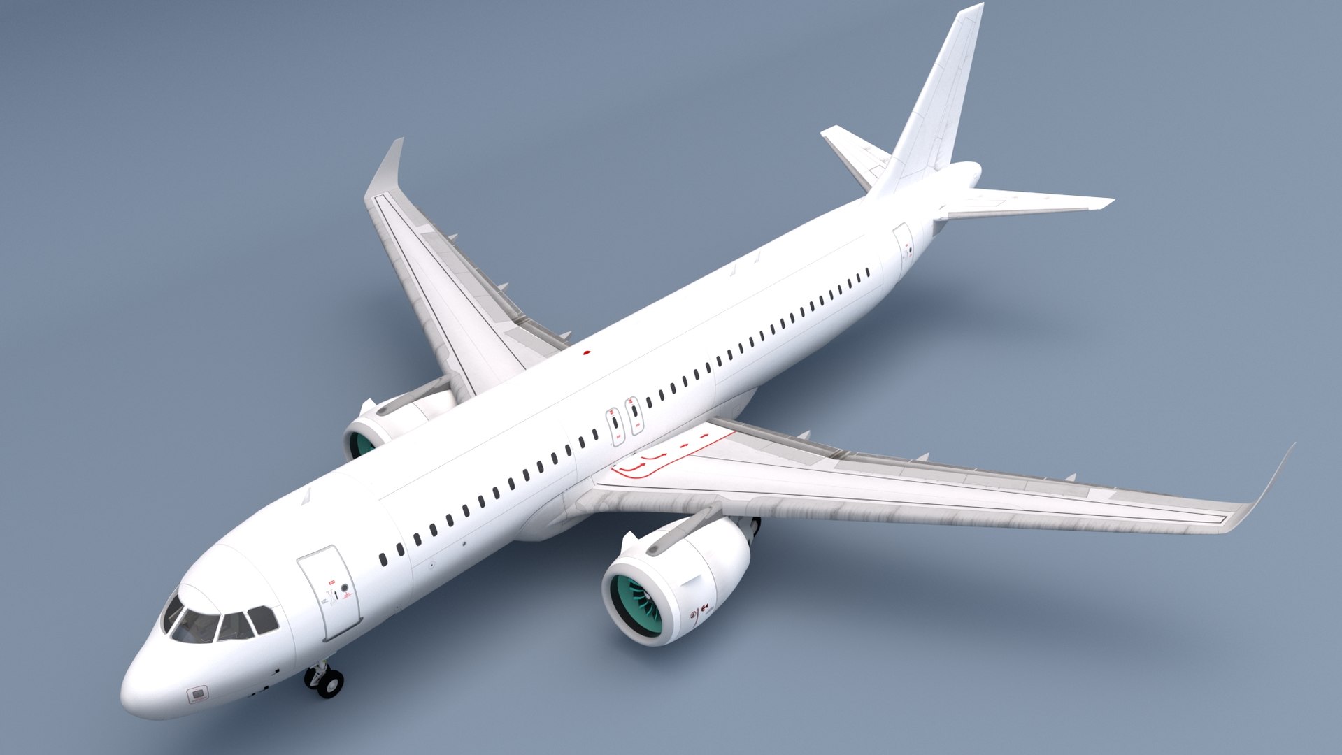Airbus a320 generic model - TurboSquid 1521574
