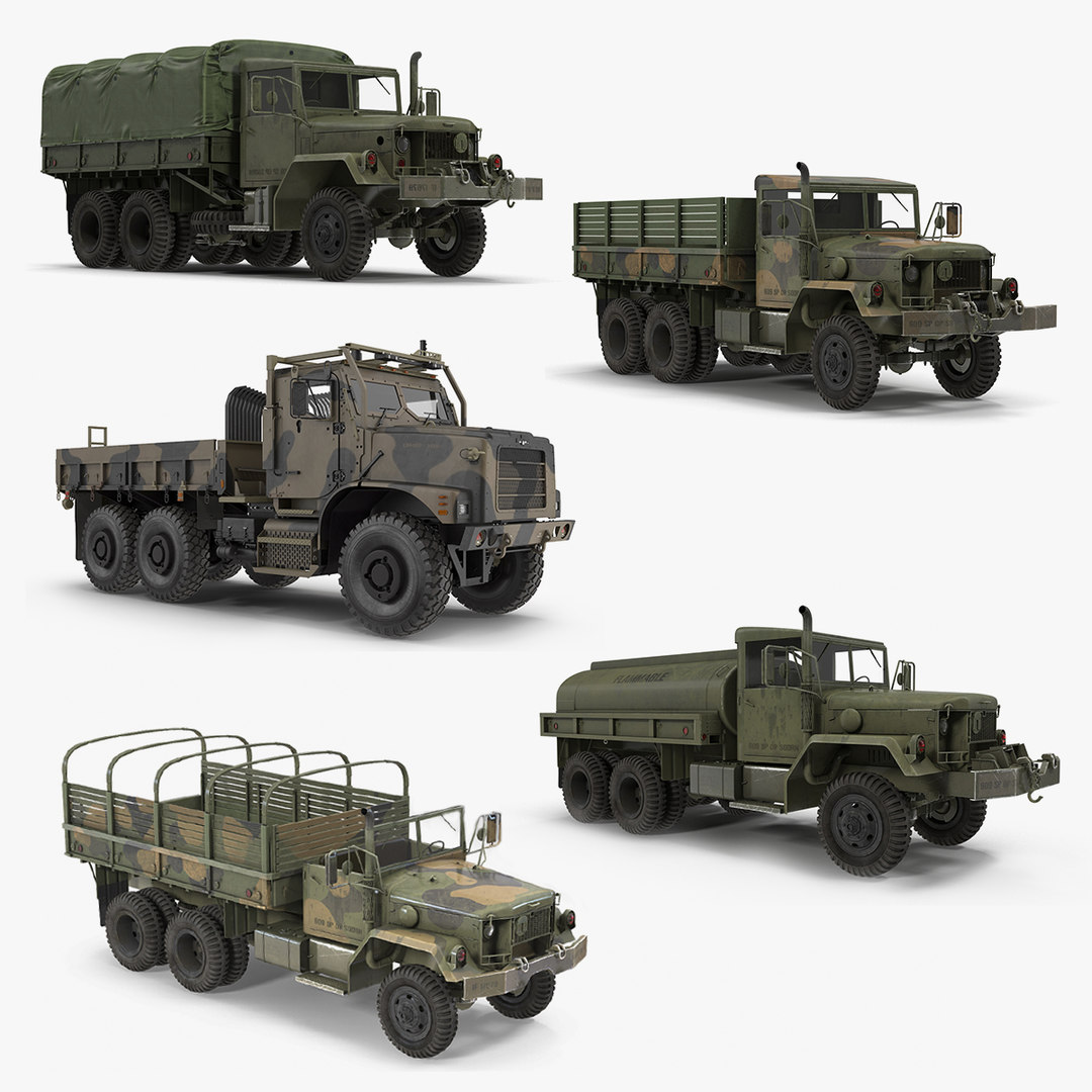 Army wwii trucks 2 3D - TurboSquid 1521652