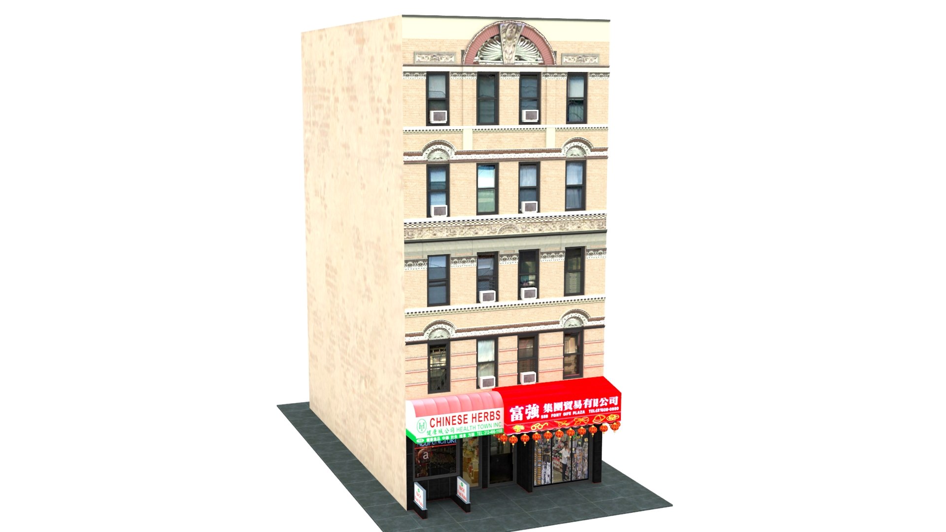 Chinatown shop building 3D model - TurboSquid 1521711