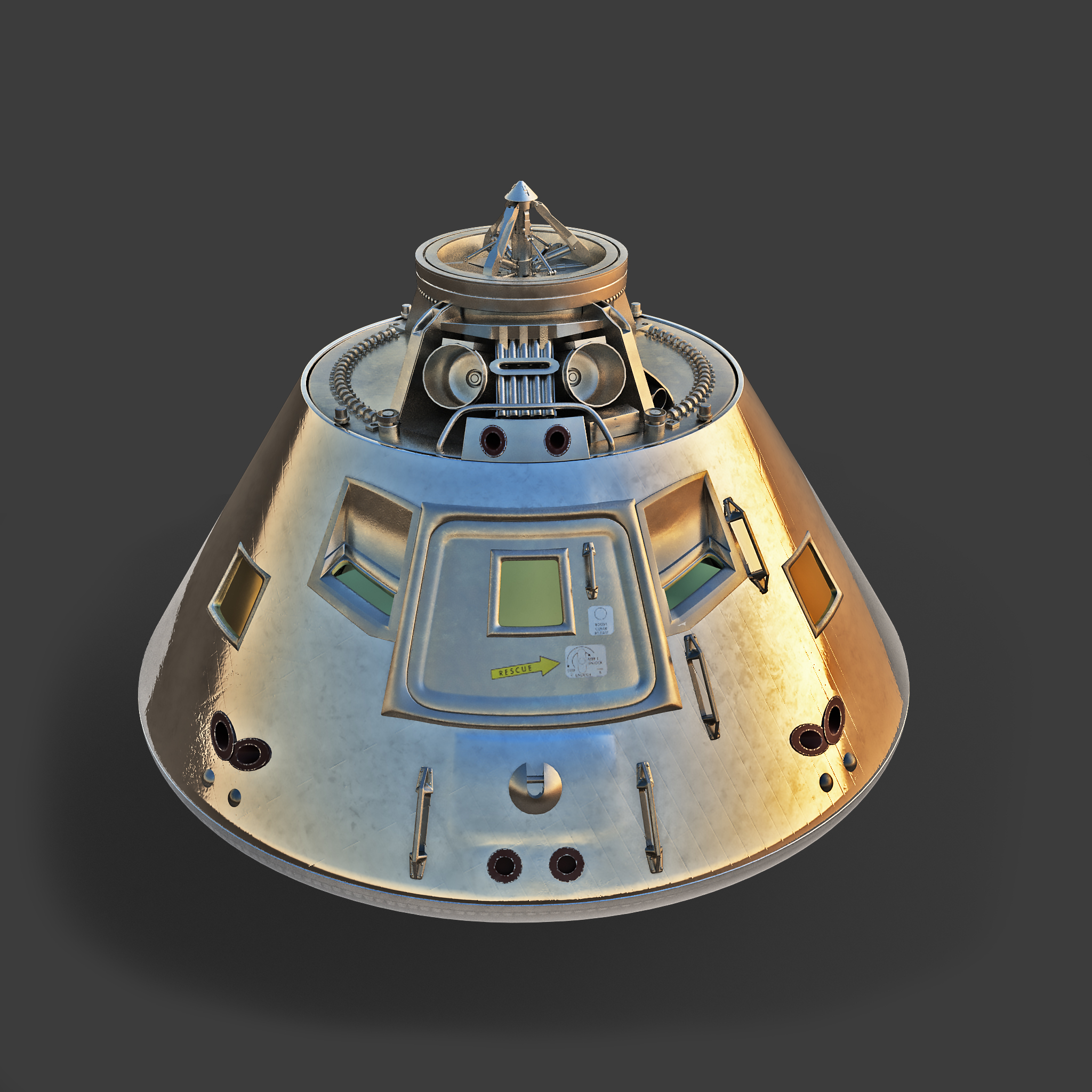 3D model apollo space capsule - TurboSquid 1521808