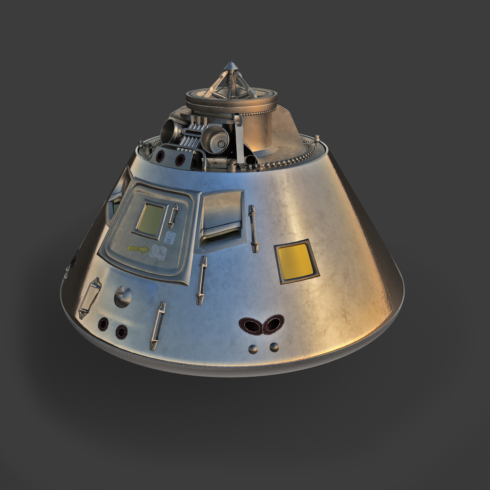 3D model apollo space capsule - TurboSquid 1521808