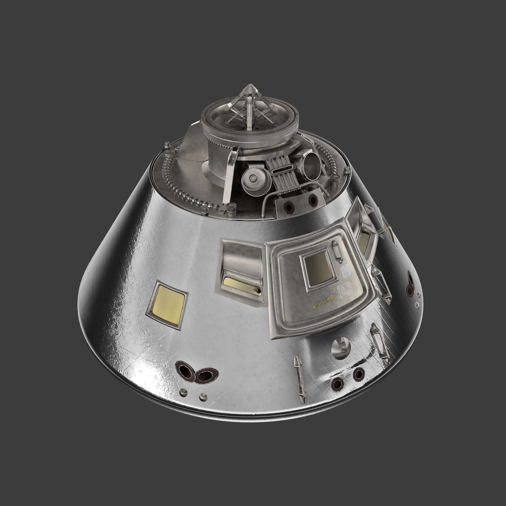 3D model apollo space capsule - TurboSquid 1521808