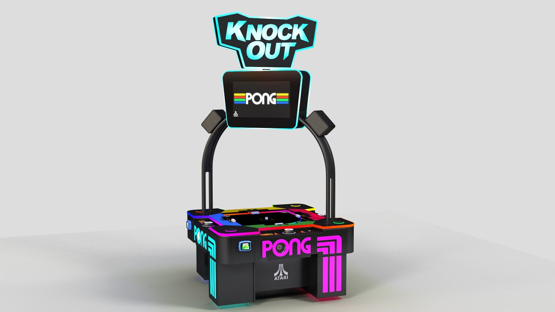 Pong Knock Out Arcade Machine Modelo 3D - TurboSquid 1521798